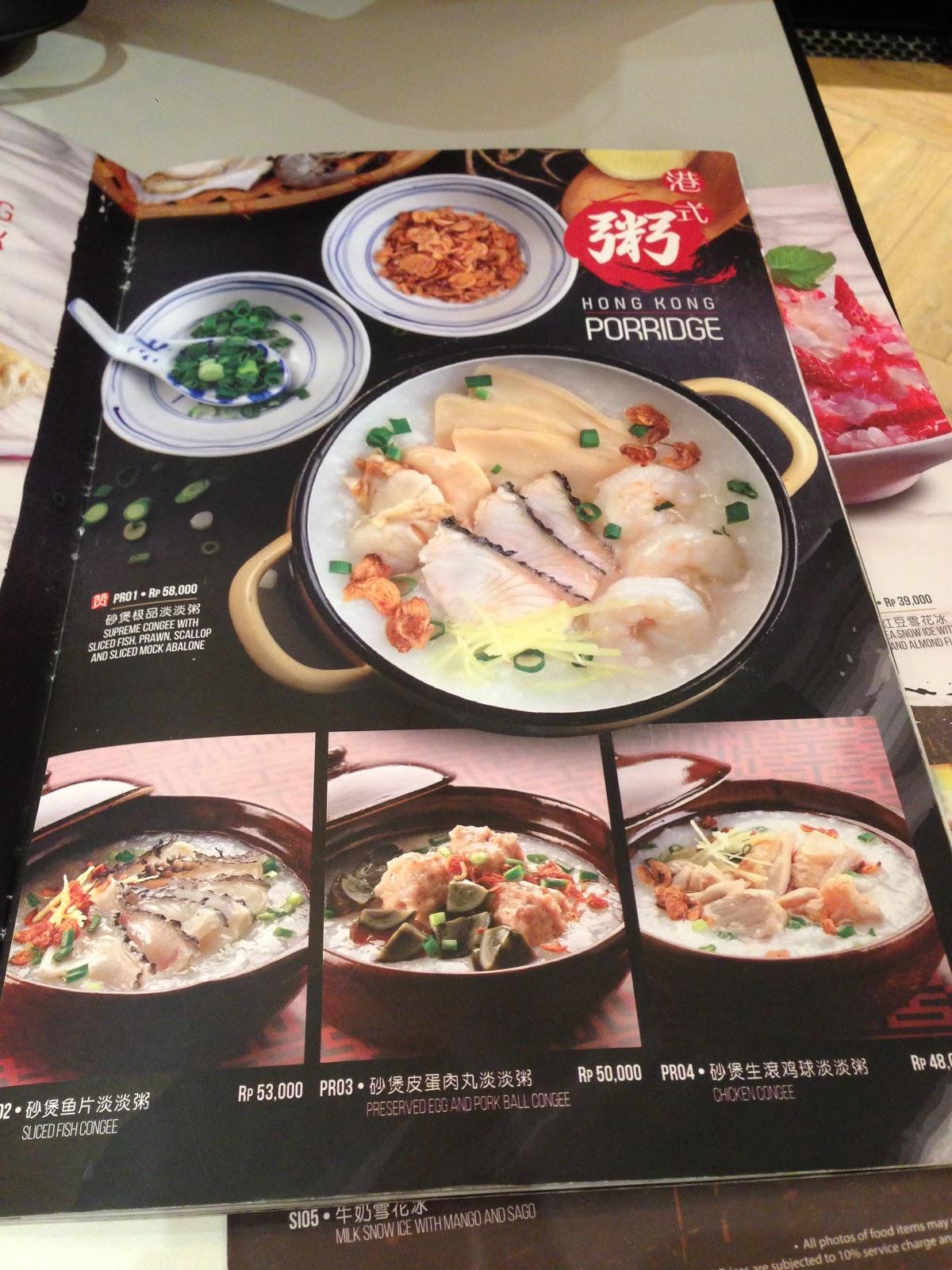 Menu at Hongkong Sheng Kee Dessert restaurant, Jakarta, Emporium Pluit ...