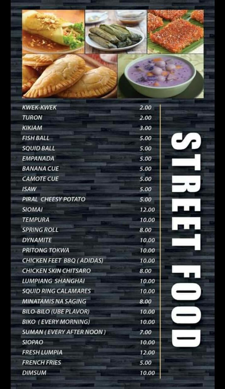 Menu at Pinoy Lamesa restaurant, Al Ain