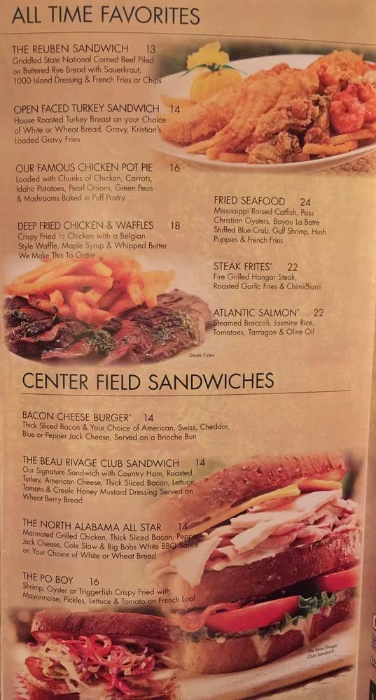 Menu at Atrium Cafe, Biloxi, 875 Beach Boulevard