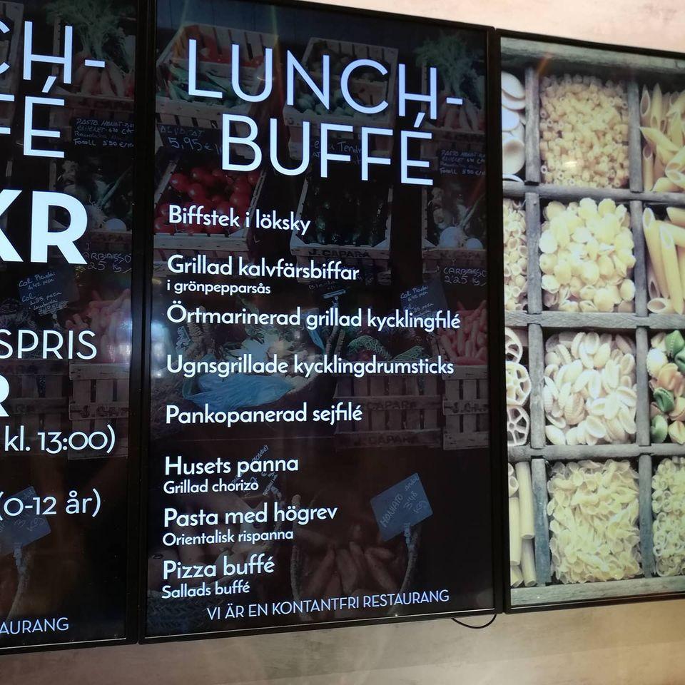 Menu at Baked & Grilled Kalmar restaurant, Kalmar