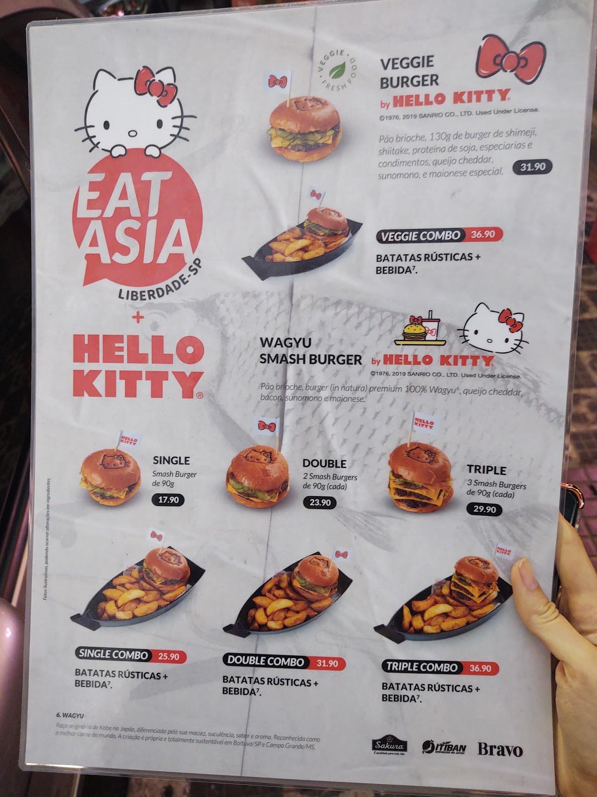 Menu em Eat Asia + Hello Kitty restaurante, São Paulo