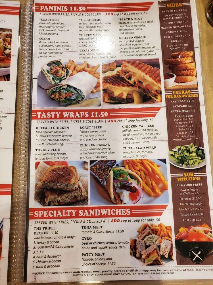 Menu at Hanover Eatery restaurant, Bethlehem