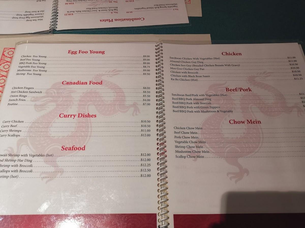 Menu at Fortune Star Chinese Restaurant, Sydney