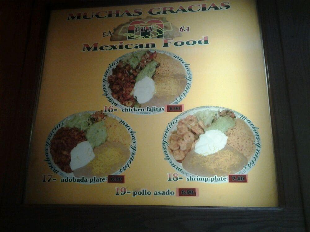 Menu at Muchas Gracias Mexican Food restaurant, Vancouver, E 4th Plain Blvd