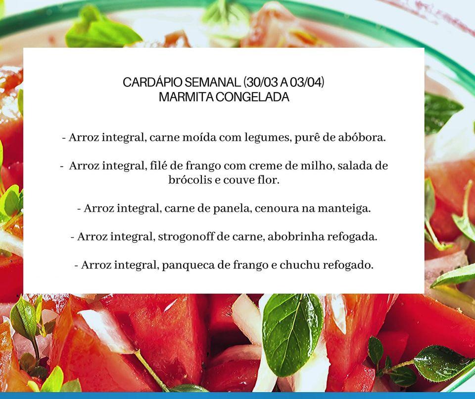 Menu at Salto Café, Itajubá