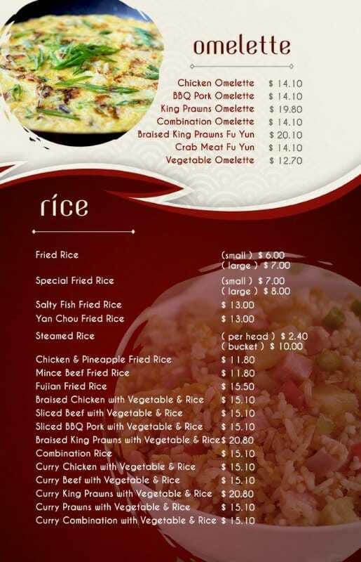 Menu at Golden King 2000 Chinese Restaurant, Green Valley