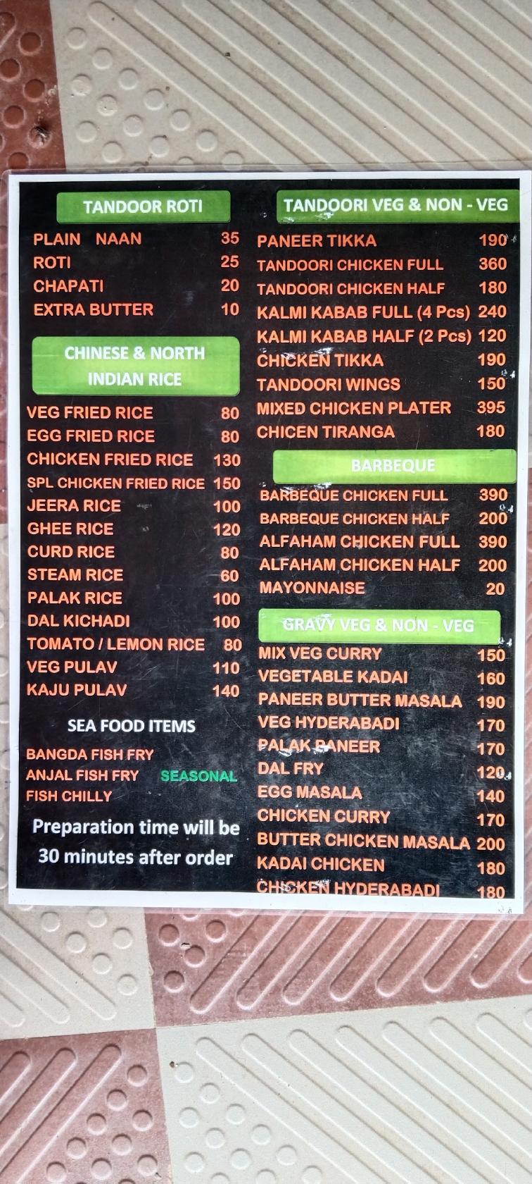 Menu at Knightstone Bar and Residency, Bengaluru