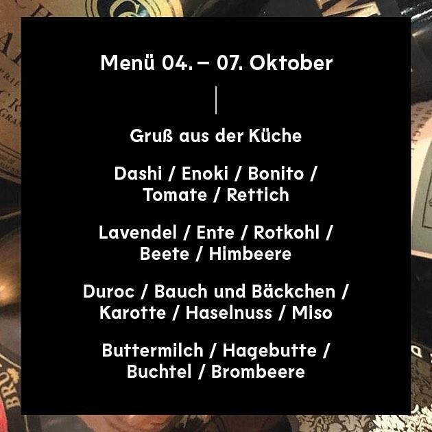 Menu at TOR Bar, Frankfurt