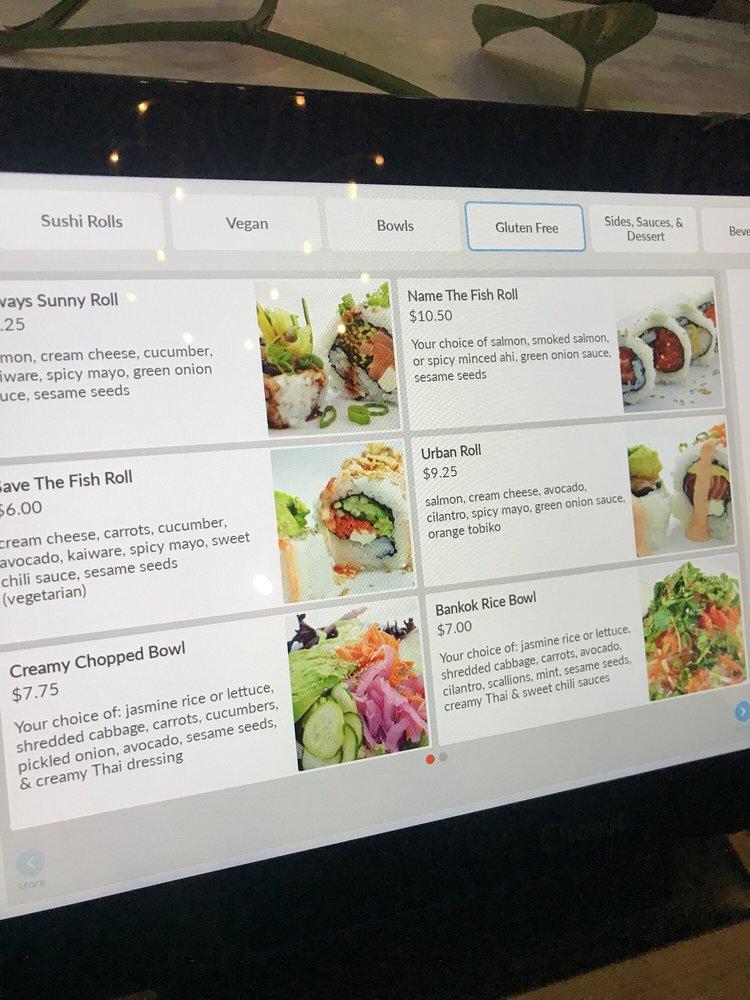 Menu at Dharma Sushi & Thai restaurant, Boise