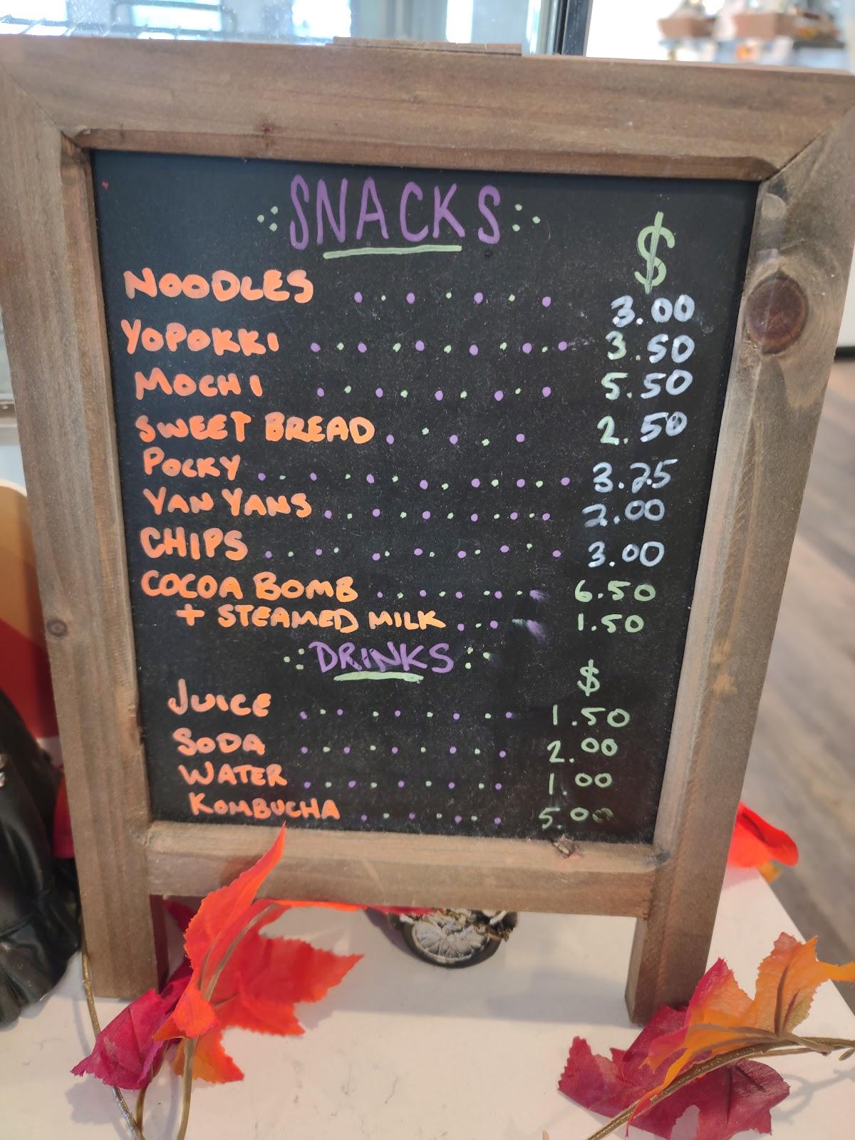 Menu at Hey Bear Cafe, Knoxville