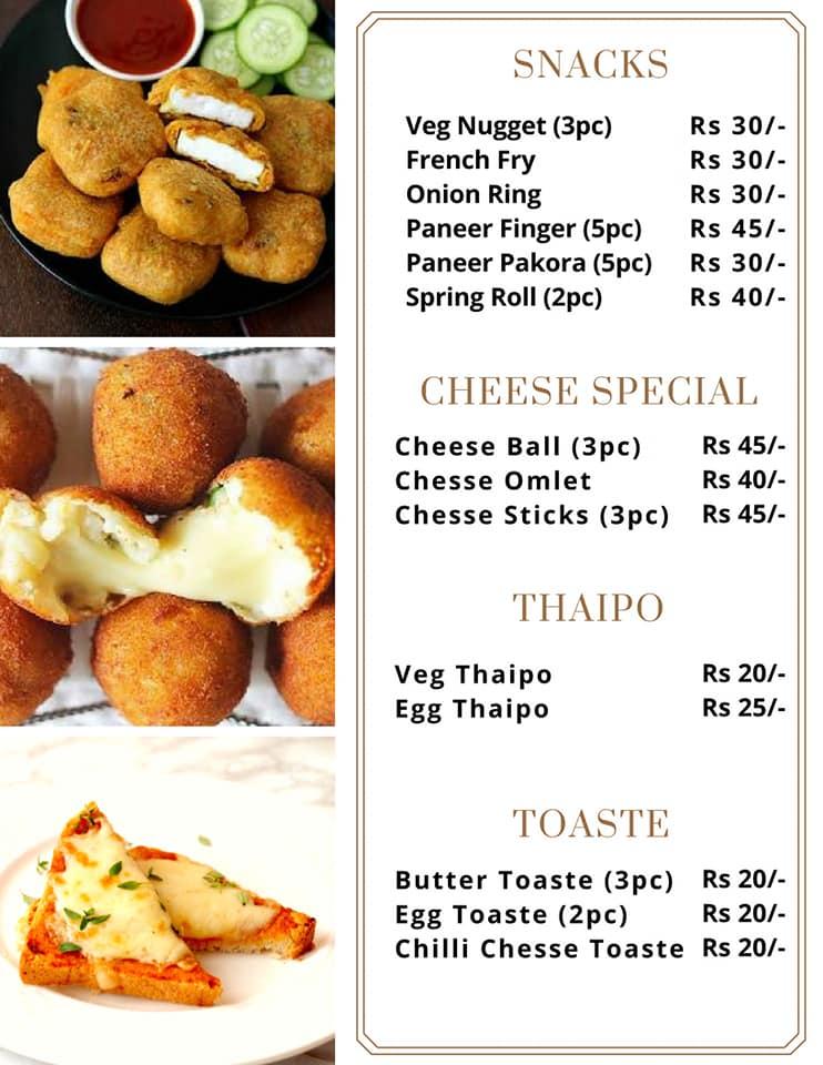 Menu at THE CLASSIC, Siliguri