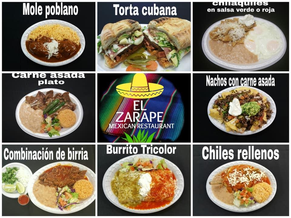 Menu at EL Zarape 1 (Arville) restaurant, Las Vegas