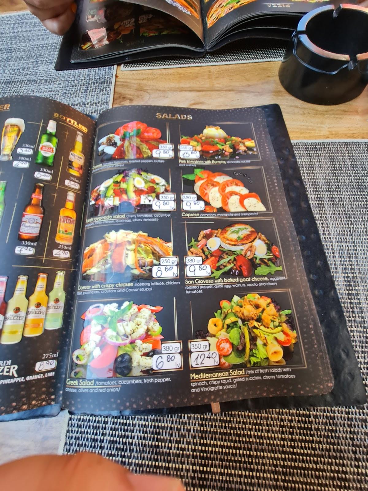 Menu at Corner Bar & Dinner, Sunny Beach