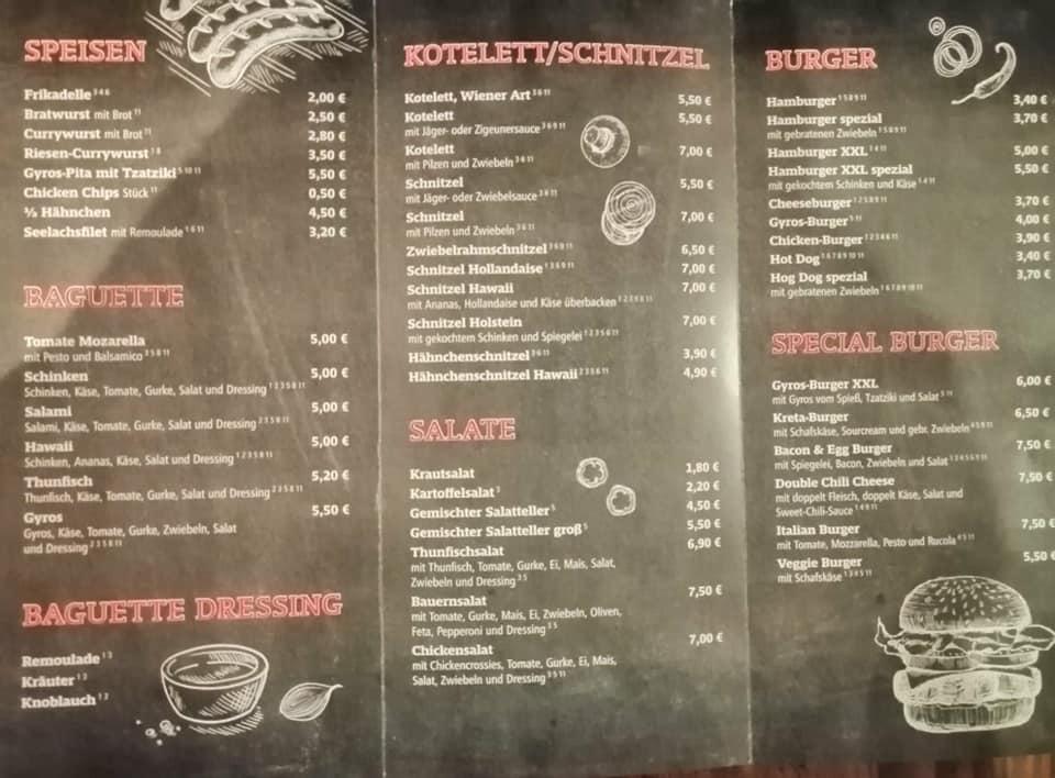 Speisekarte von Aue-Grill pub & Bar, Barenburg