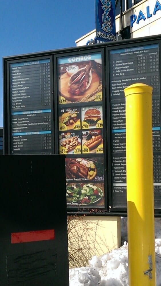 Menu at Gyro Palace restaurant, Milwaukee, 602 S 2nd St