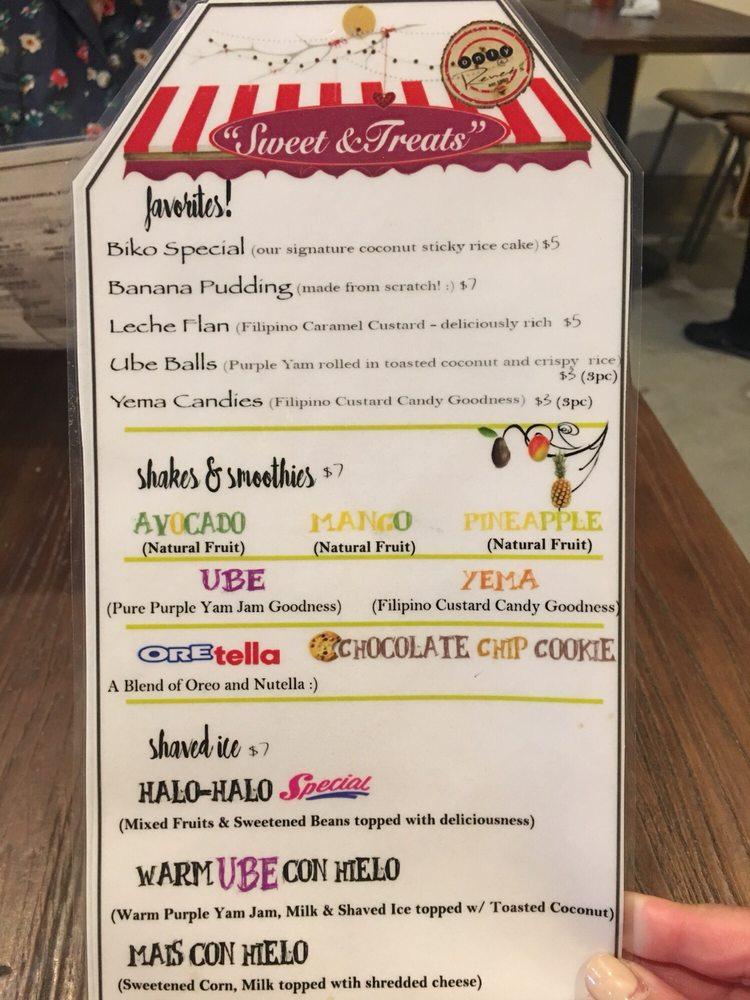 Menu at Only at Renee's ~ A Taste of Pampanga, Philippines restaurant ...