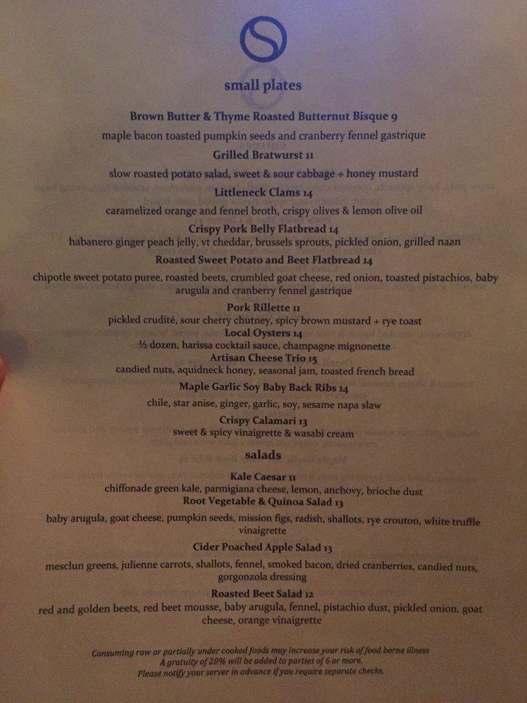 Menu at Salvation Cafe, Newport
