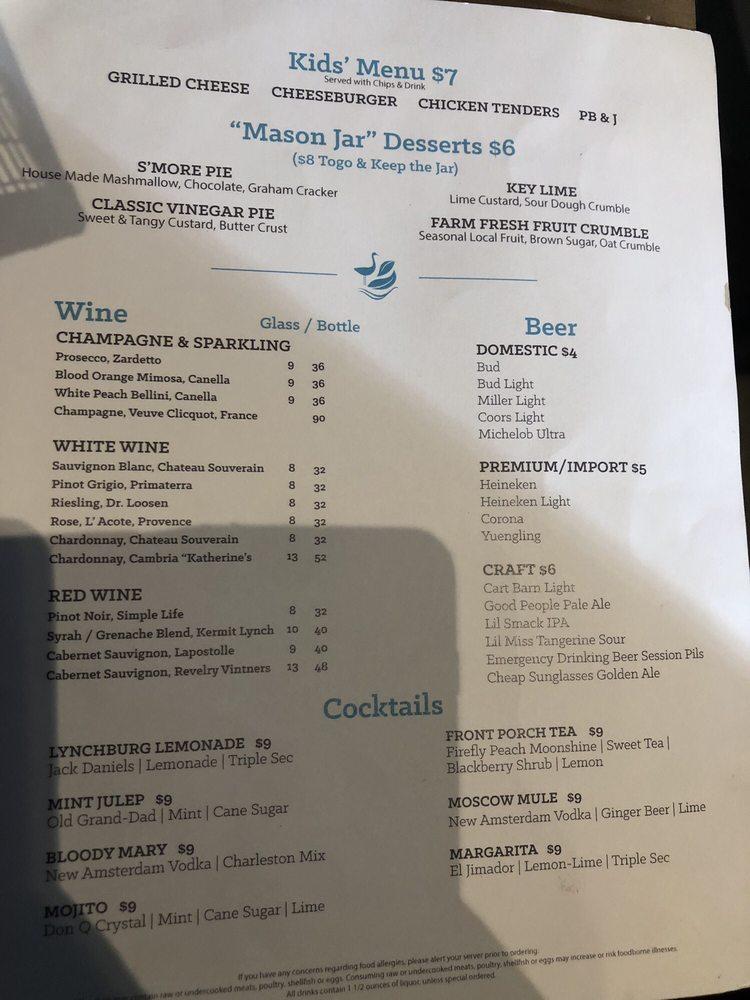 Menu at Woodside Restaurant, Gulf Shores, State Park Rd