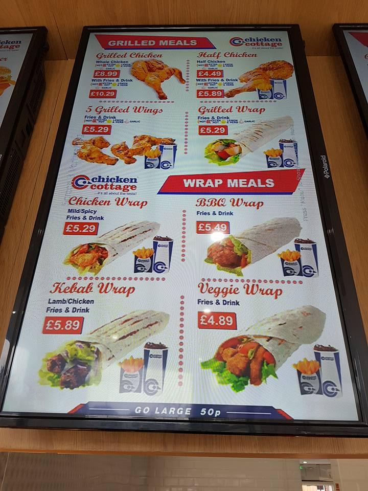 Menu at Chicken Cottage Charminster fast food, Bournemouth