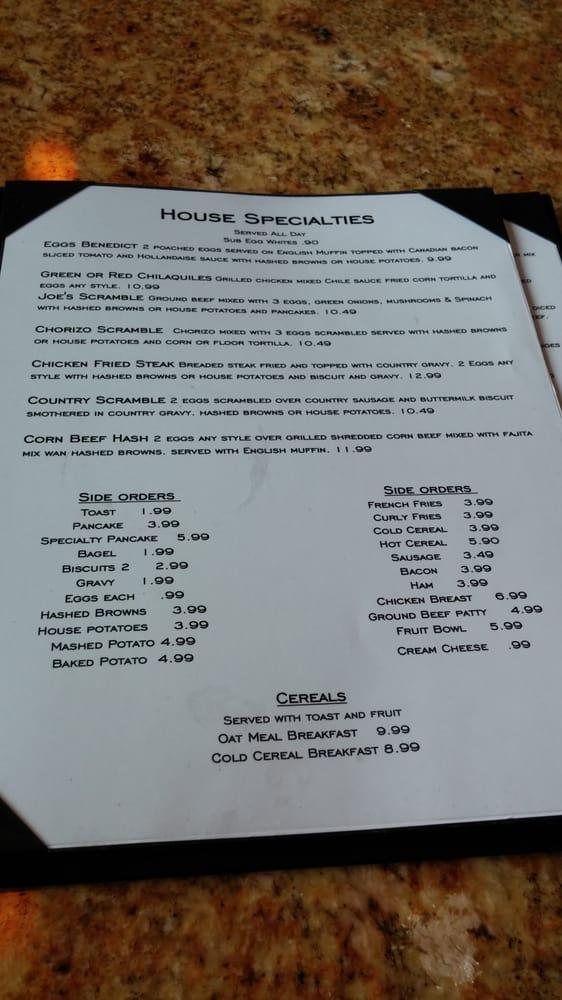Menu at Norma's Family Restaurant, Salinas