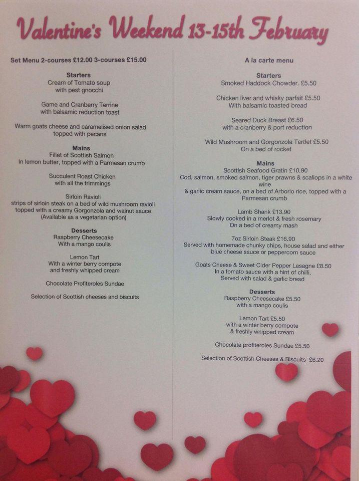 Menu at Balavil Hotel pub & bar, Newtonmore