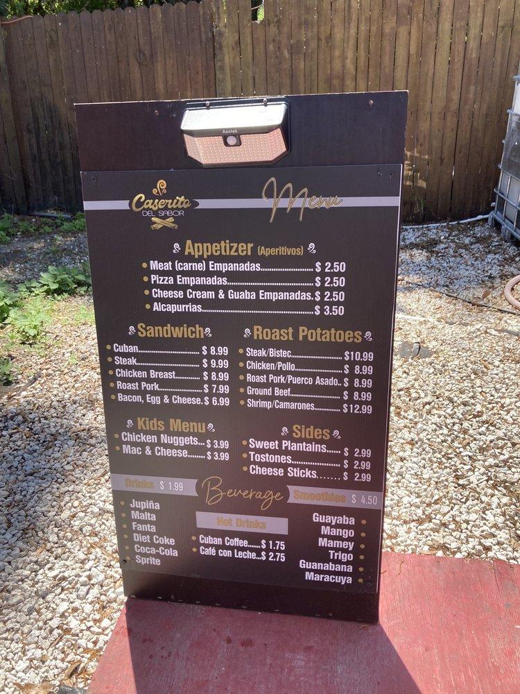 Menu at EL Sabor De Jli, Tampa