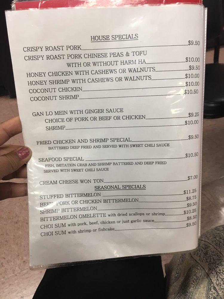 Menu at Kow's Restaurant, Hilo
