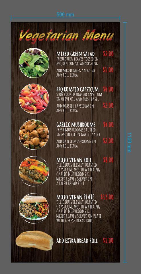 Menu at Mojo Picon Takeaway Chatswood restaurant, Chatswood