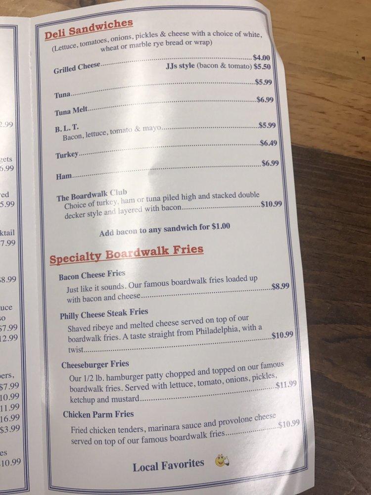 Menu at The Boardwalk Grill restaurant, Madeira Beach, 204 johns pass ...