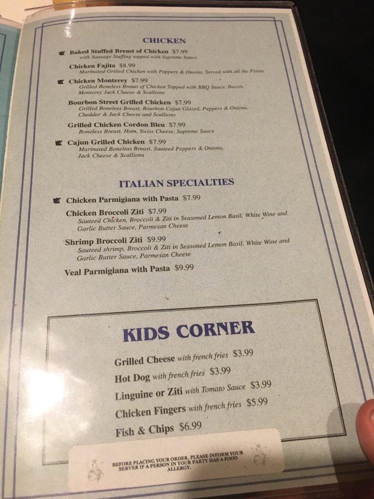 Menu at Dedham Midway Restaurant, Dedham