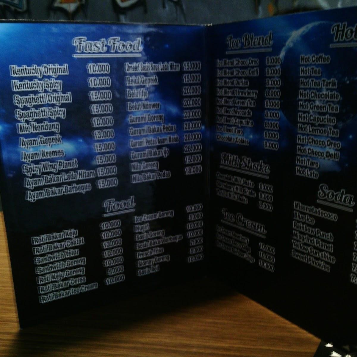 Menu at Planet Cafe & Resto Dmc, Dono Mulyo