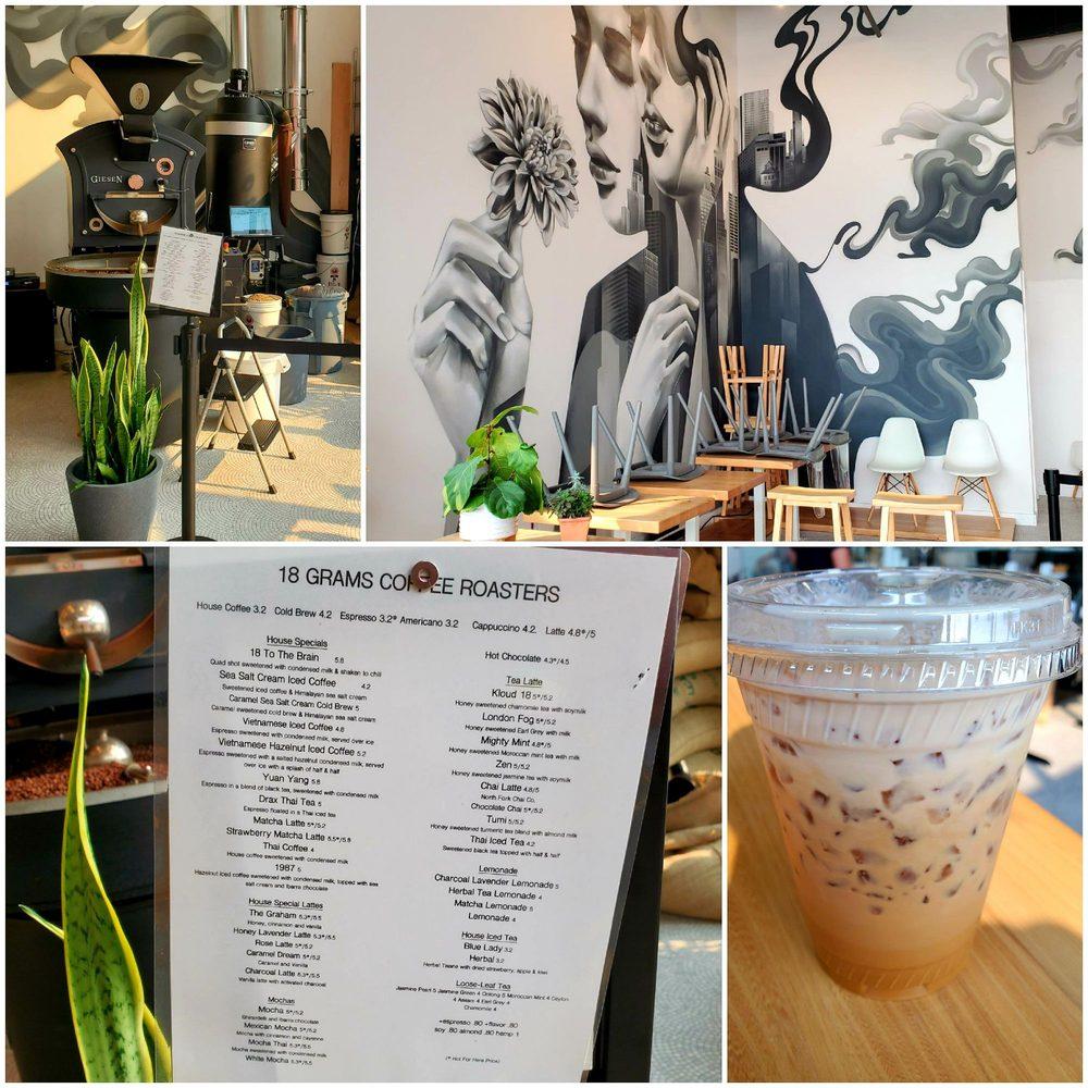Menu at 18 Grams Coffee Roasters restaurant, Sacramento