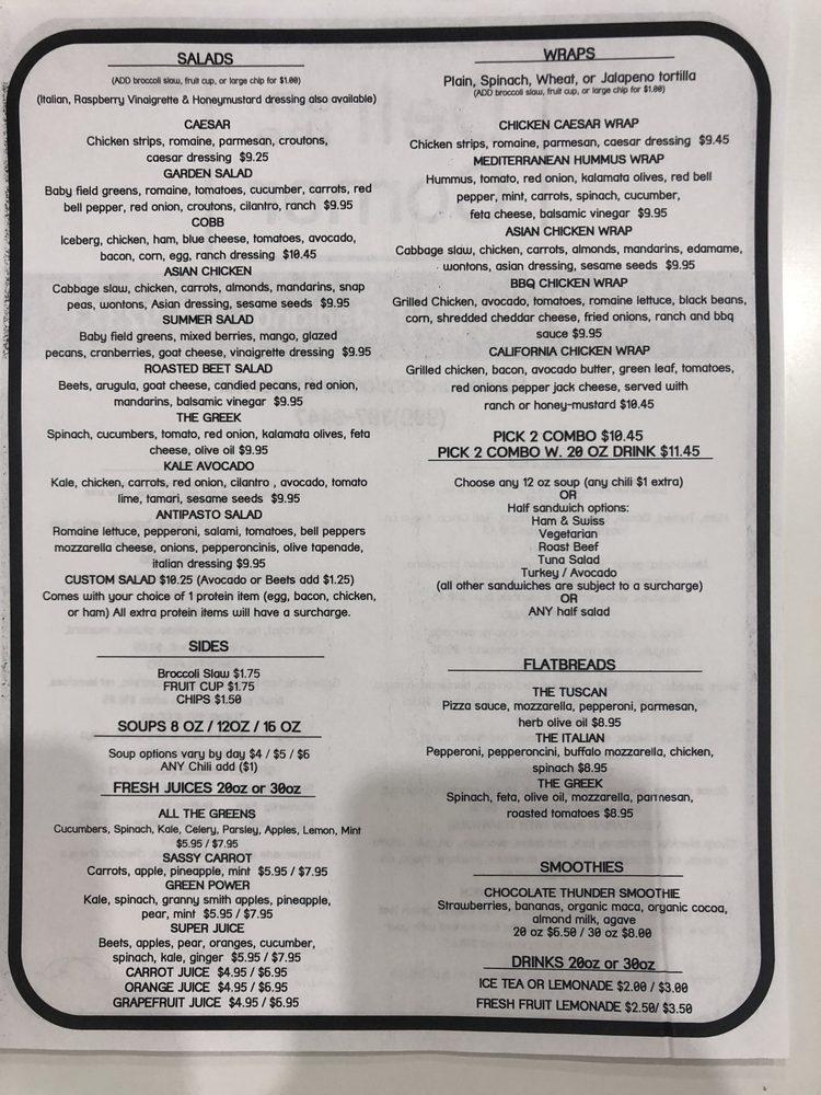 Menu at Four Corners Eatery & Coffee Bar, Redlands, 505 New Jersey St