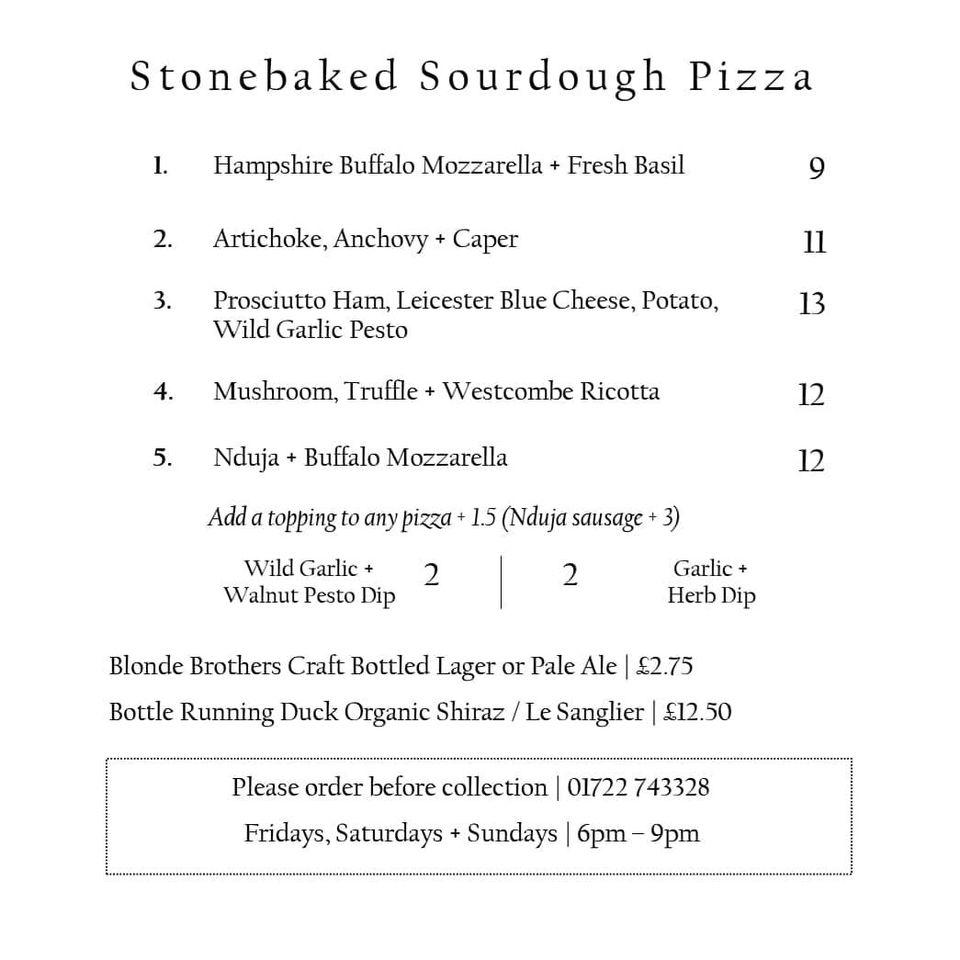 Menu at The Pembroke Arms pub & bar, Wilton