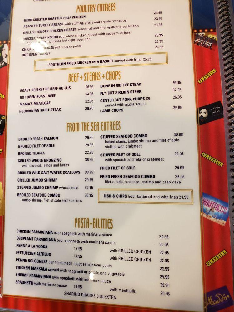 Menu at Grand Stage Diner pub & bar, East Meadow
