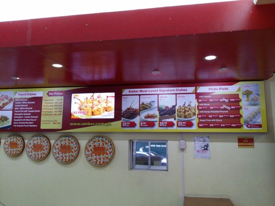 Menu at Amber Golden Plate Restaurant, Makati