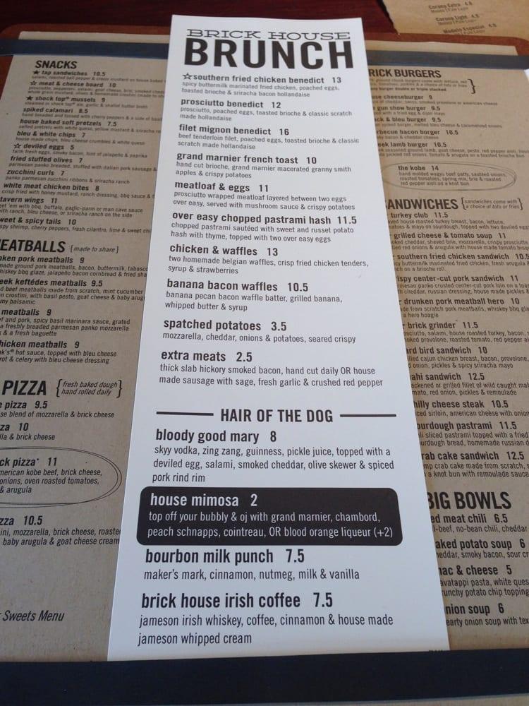 Menu at Brick House Tavern + Tap pub & bar, San Antonio