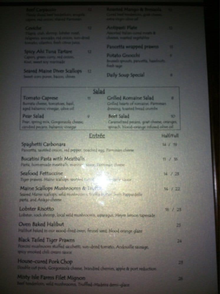 Menu at DaVinci Ristorante pub & bar, Salem