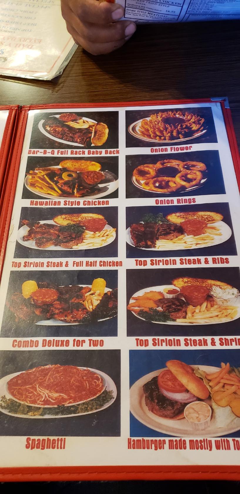 Menu at Chris & Pitts BBQ Restaurant, Bellflower