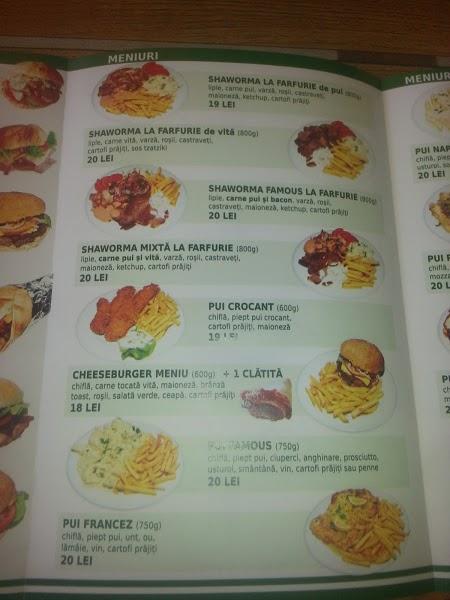 Speisekarte von FAMOUS FAST FOOD, Konstanza, Constanta