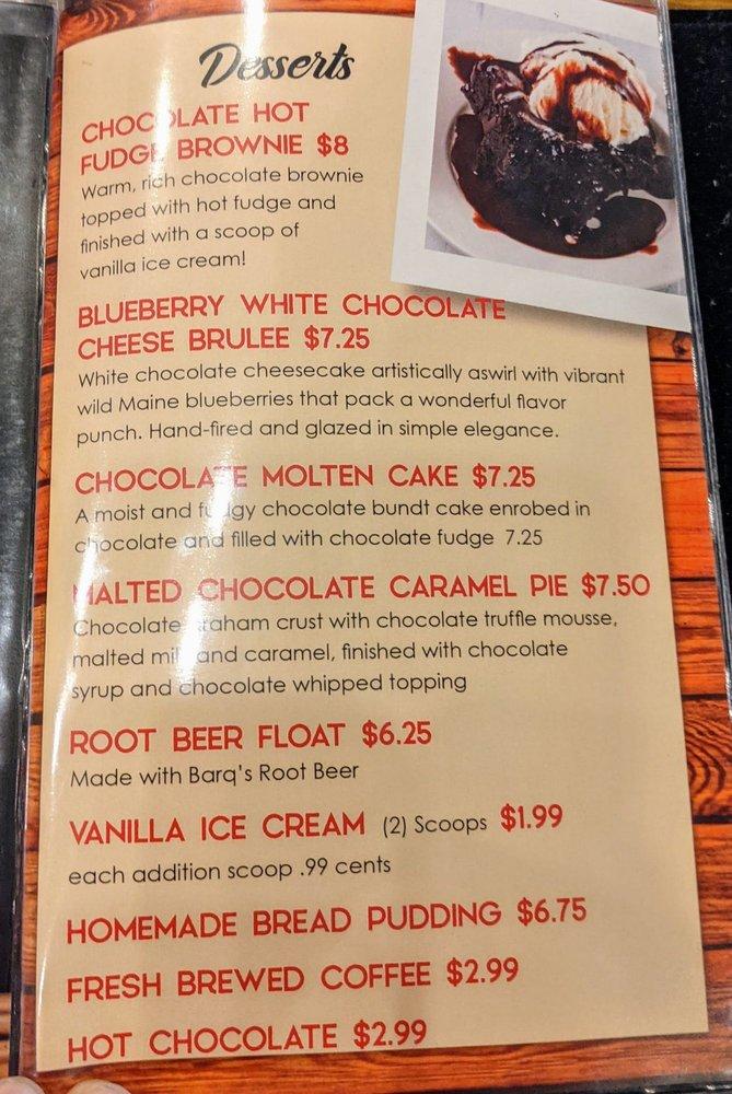 Menu at Our Mom's Restaurant and Bar, Hammond