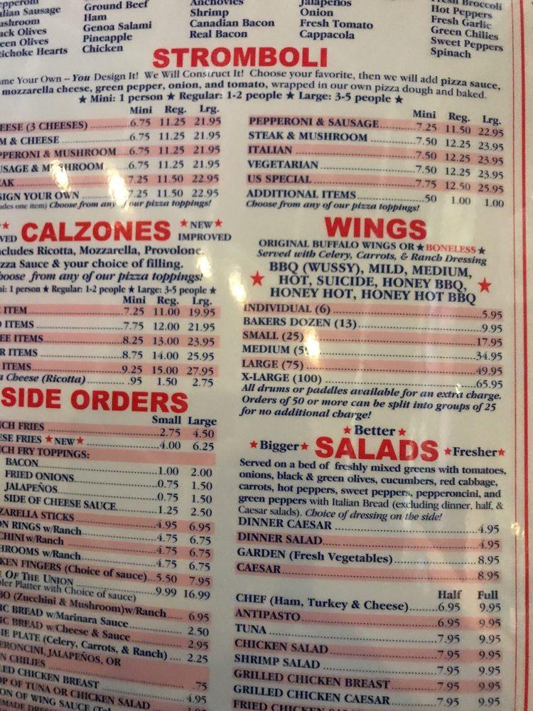 Menu at Uncle Sam's pub & bar, Peoria, N 83rd Ave