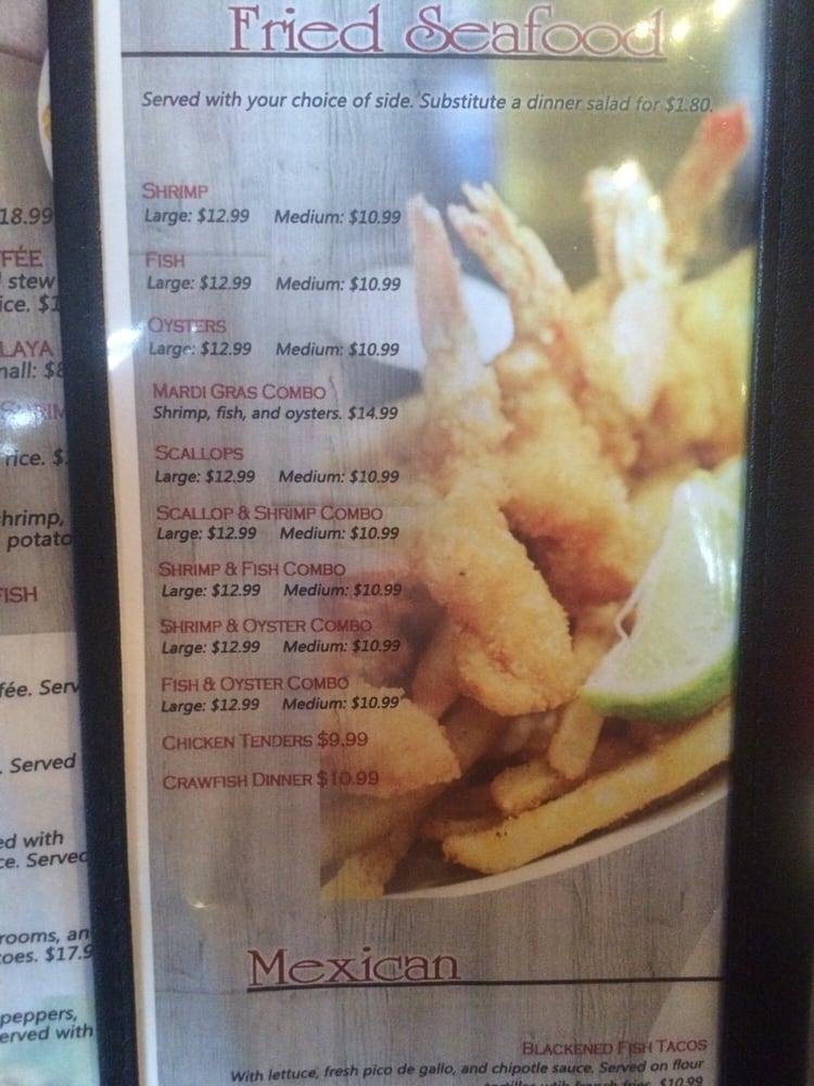 Menu at Dirty Al's Bayou Grill restaurant, McAllen, N 10th St #400