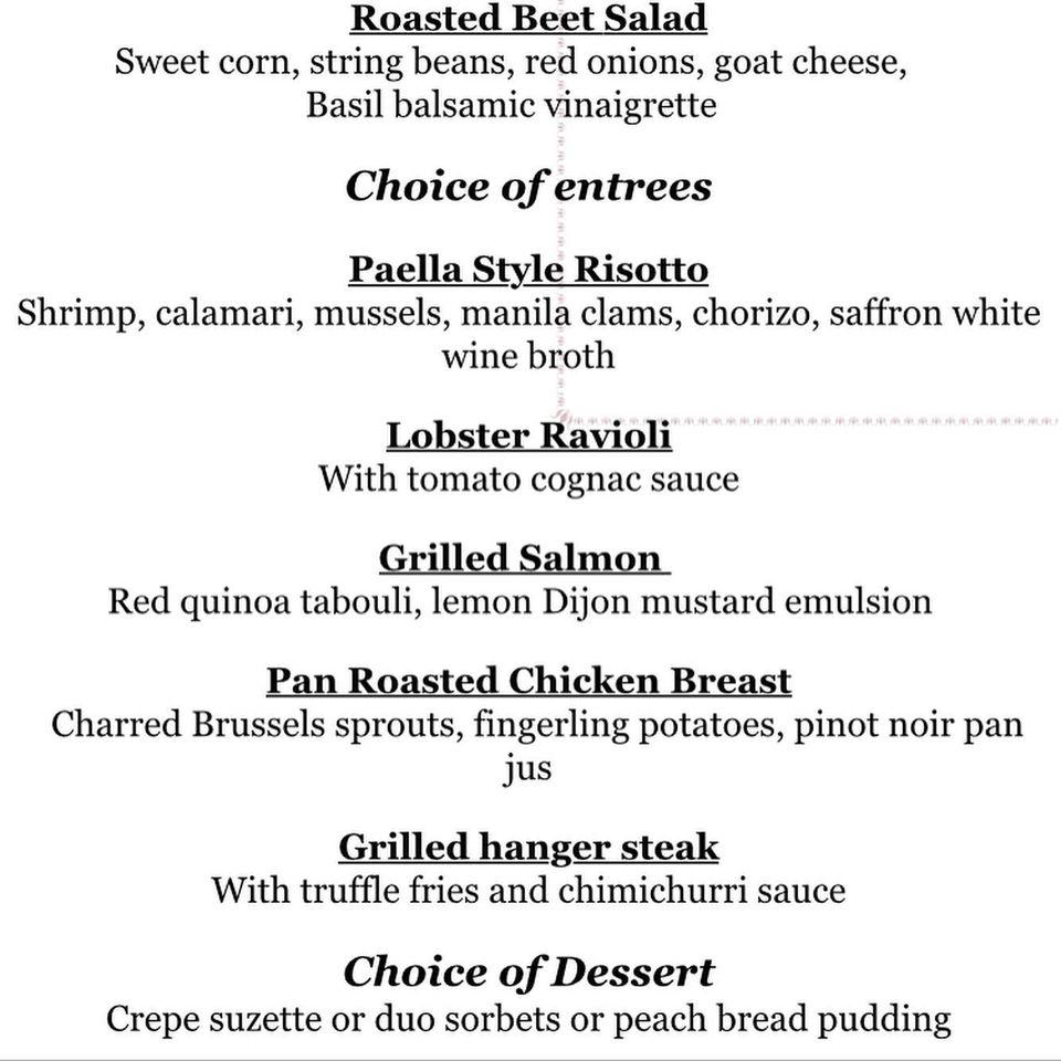 Menu at Aperitif Bistro Wine Bar, Rockville Centre