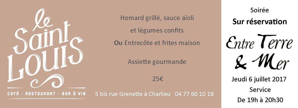 Menu at Restaurant Saint Louis, Charlieu