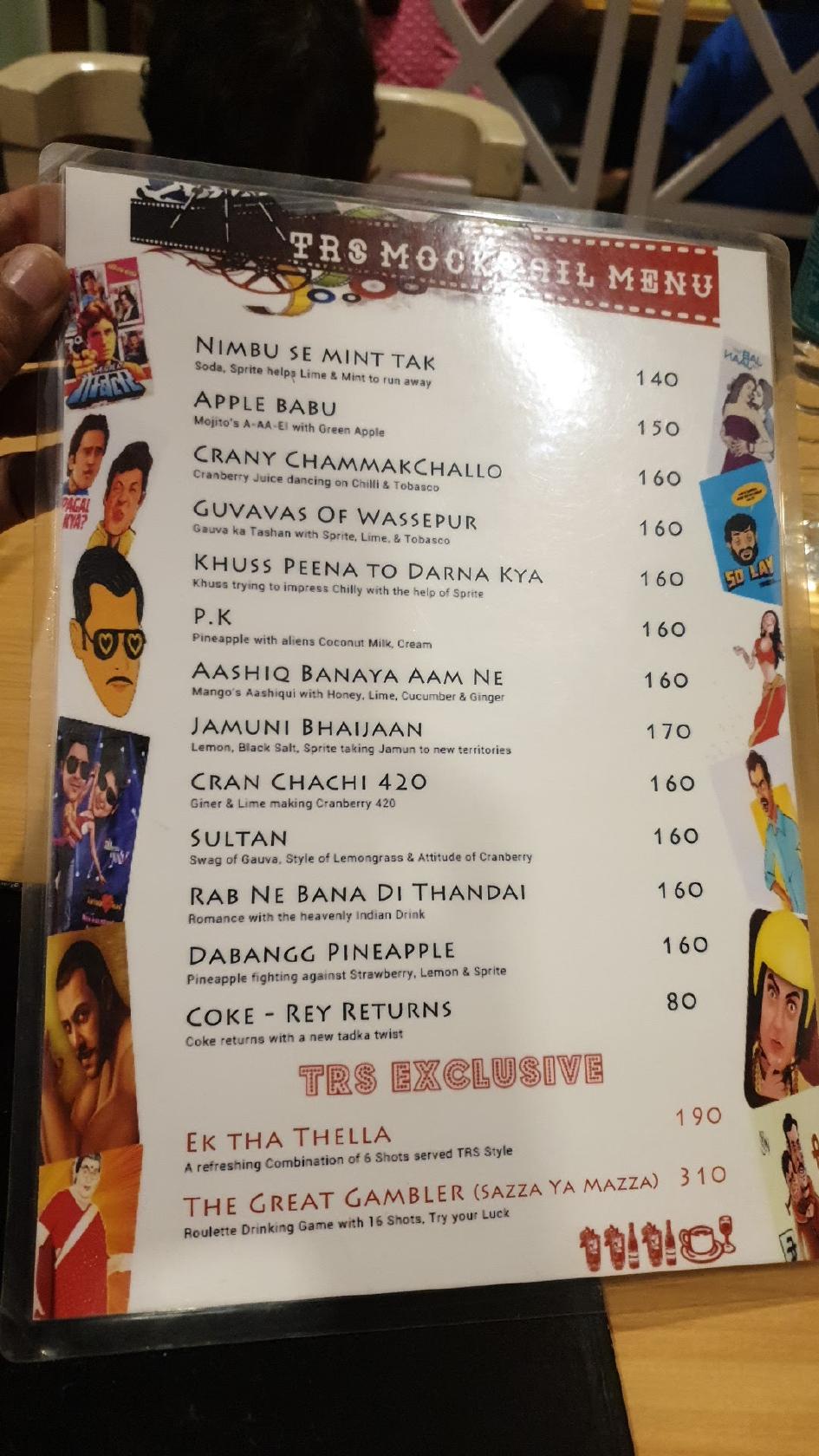 Menu at The Rasoiya Street, Bengaluru, 3rd Floor, Florus