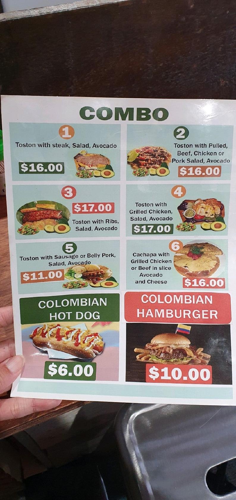 Menu at The Toston restaurant, Markham
