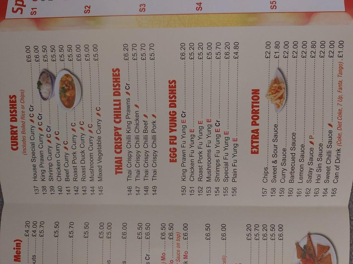 Menu at Golden Inn Chinese Takeaway fast food, Downton