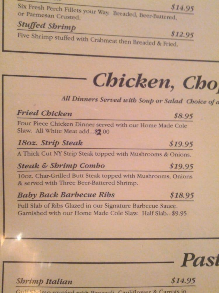 Menu at Valley Inn Restaurant, Palos Hills, W 107th St