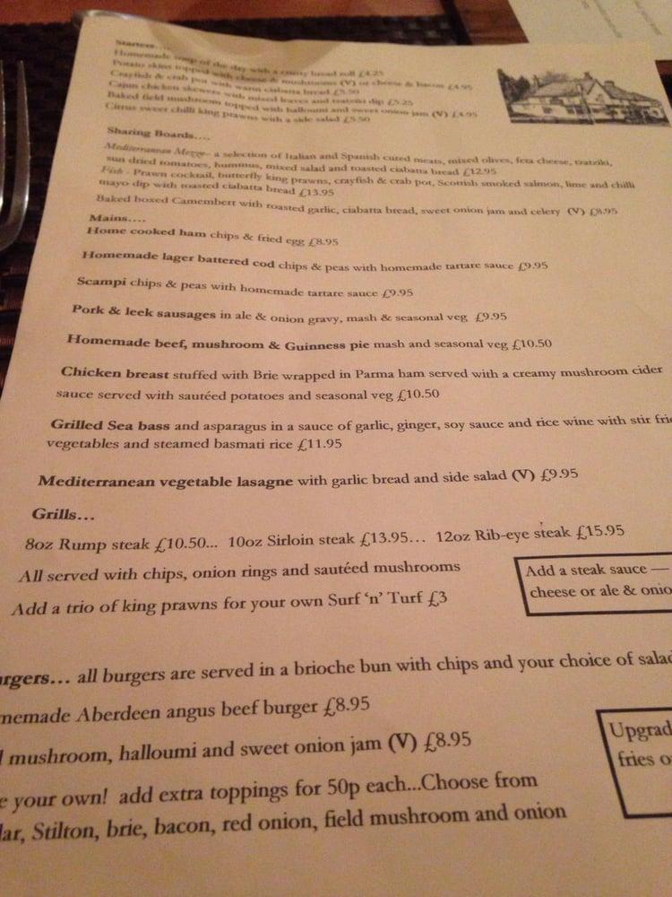 Menu at The Three Crowns pub & bar, Bushey, 1 High Rd